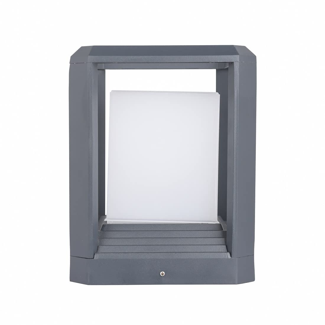 MY DECORKART-1255 NO CUBE SHAPE GATE LIGHT-SMALL SIZE GREY - You Construct