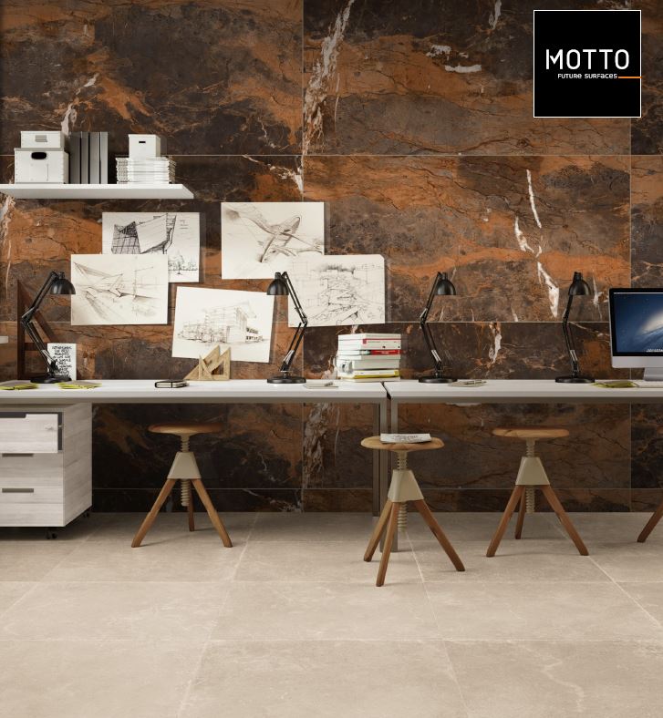 Natural Brown Ceramic Tiles(Motto Future Surfaces) - You Construct