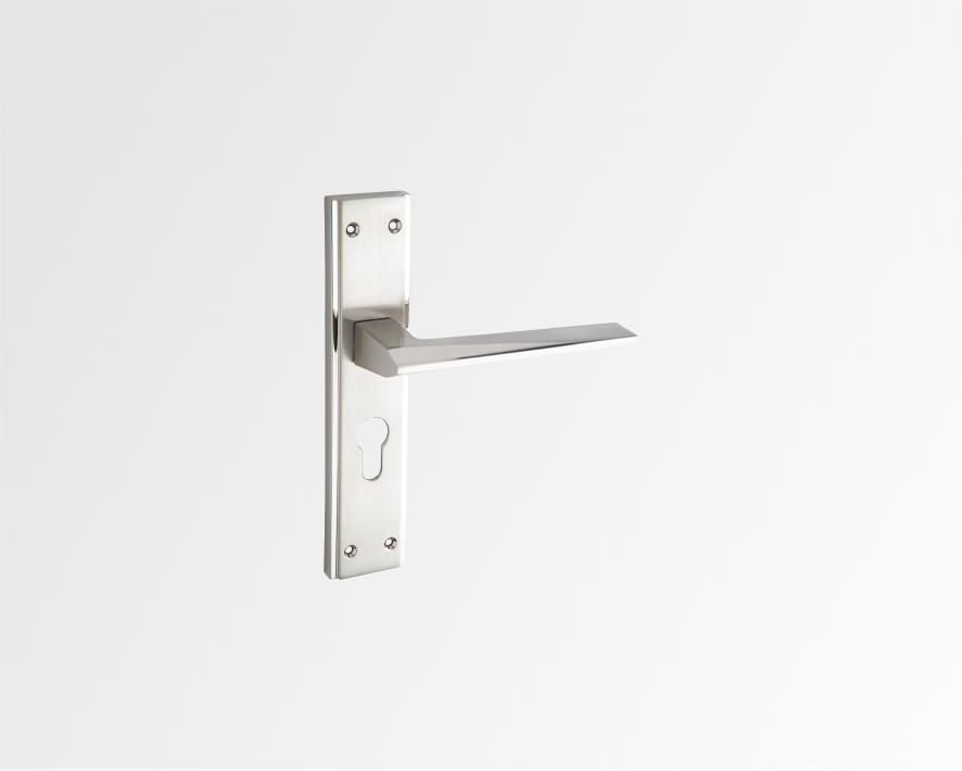GODREJ SATIN STEEL NEH 08 DOOR HANDLE SET - You Construct