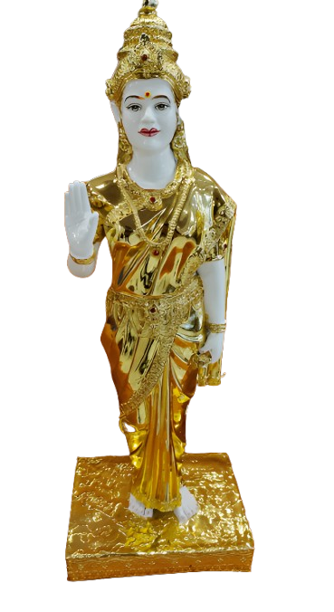 God Idol for Home Decor Beautiful Gold Plated Ram Darbar God Idol for ...