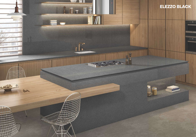 ELEZZO BLACK /LEEZO Collection/800x2400mm/15mm Thickness/ Glossy/ Full ...