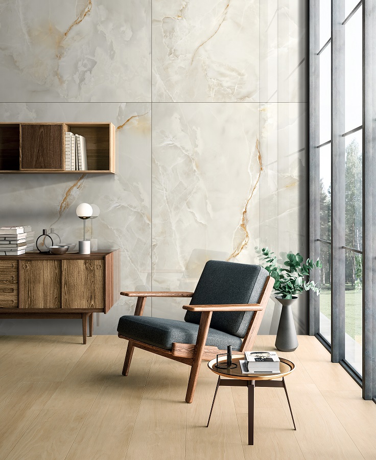 Cloudy Onyx /Grafite/1200x1800mm(6x4ft)/Thickness 9mm/ High Gloss ...